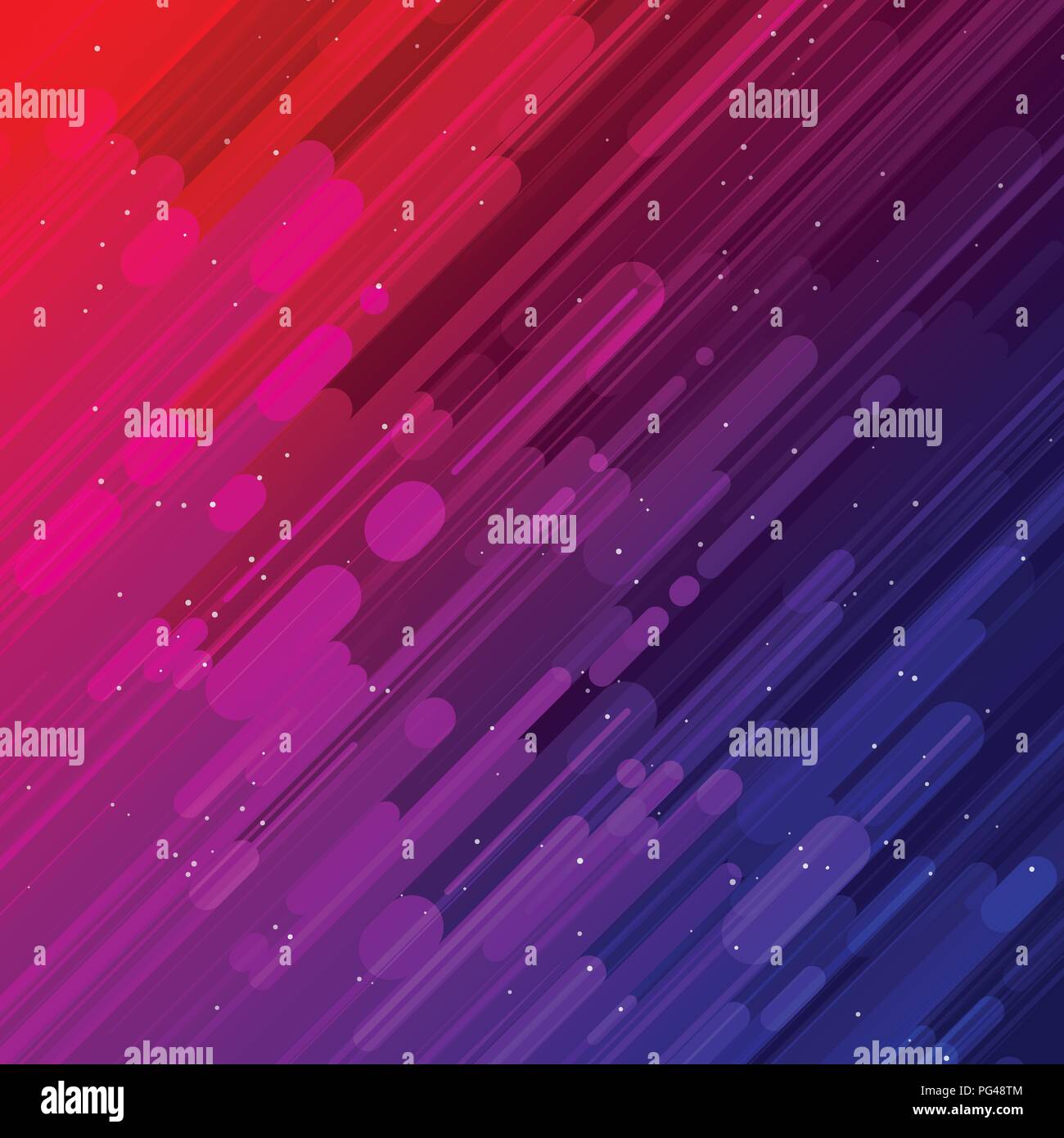 Abstract rounded lines dialognal Halftone Transition on technology red ...