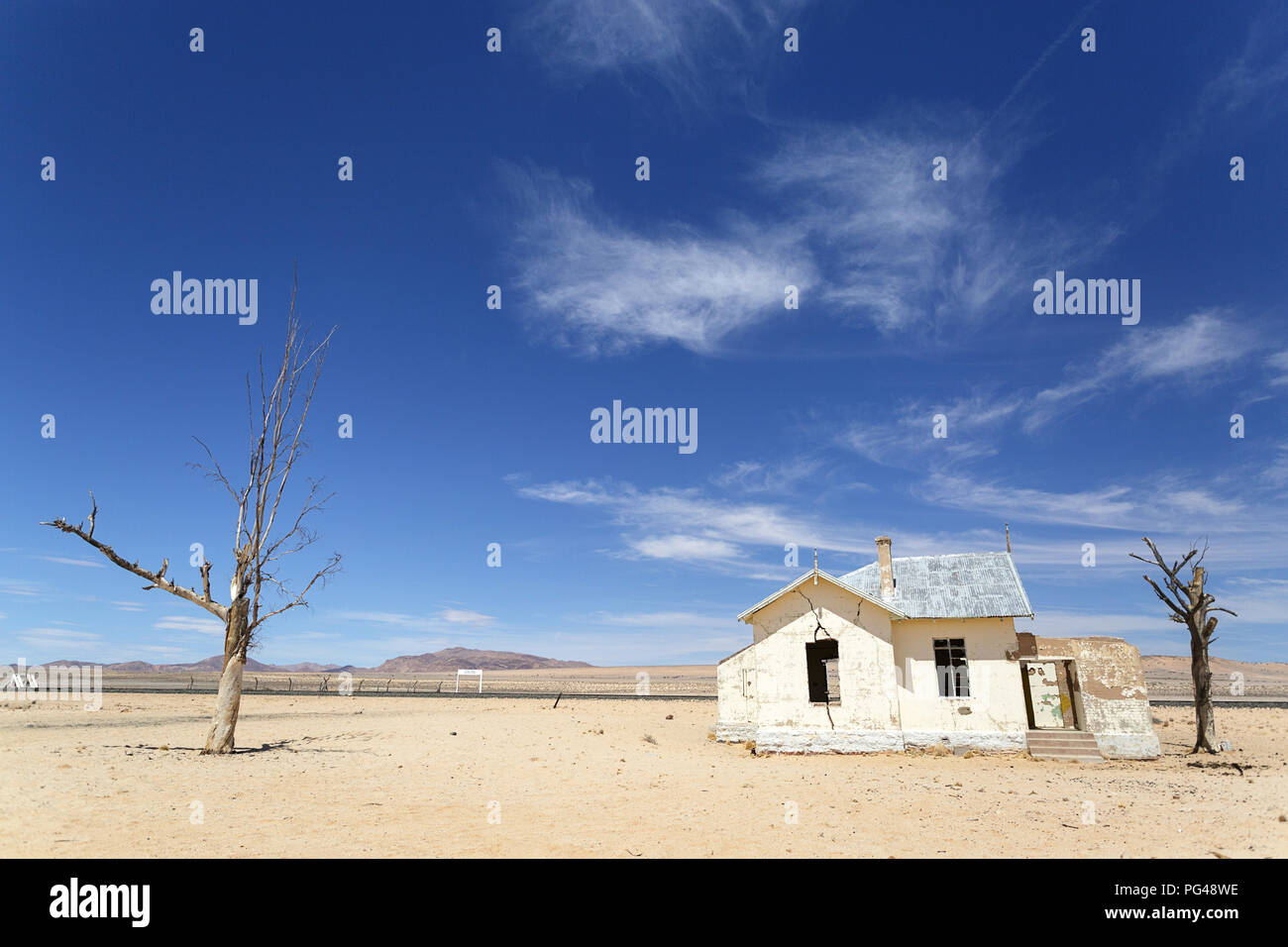 Garub Railway Station long abandoned on the Road to Luderitz, Namibia ...