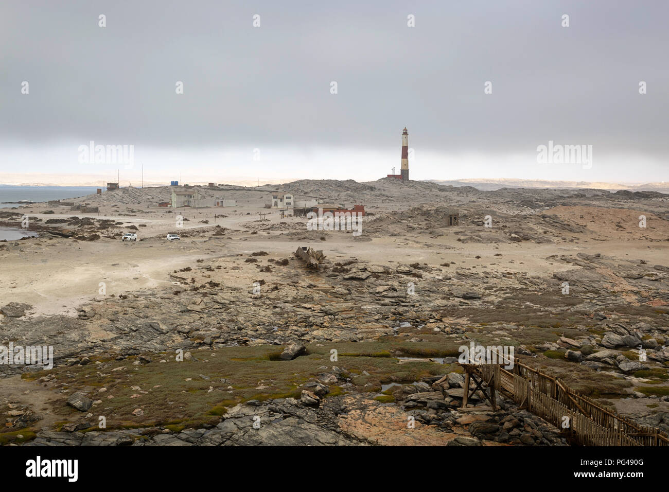 Lighthouse, Diaz Point, near Lüderitz, Diamond Coast Nature Reserve ...