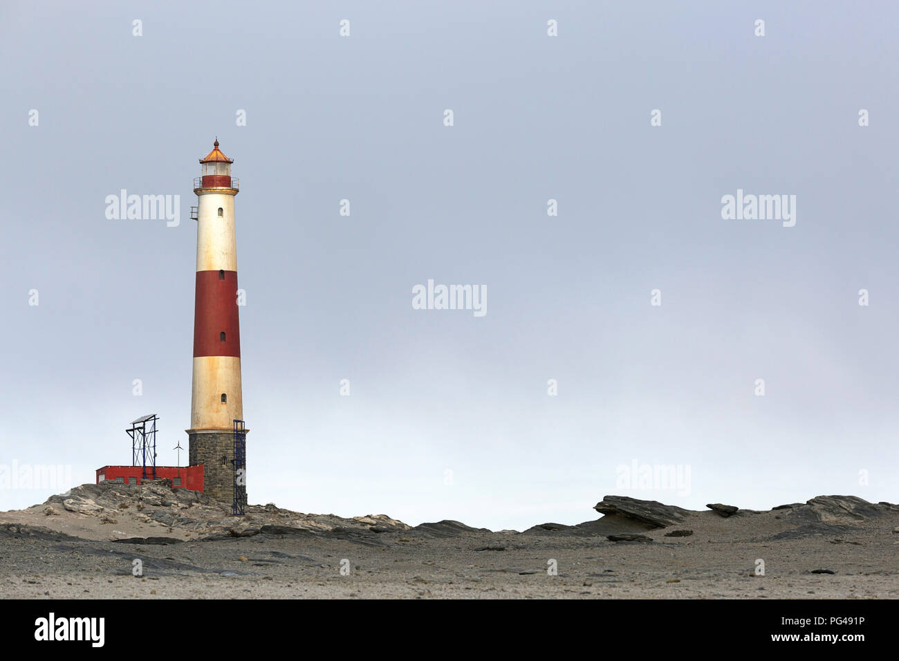 Lighthouse, Diaz Point, near Lüderitz, Diamond Coast Nature Reserve ...