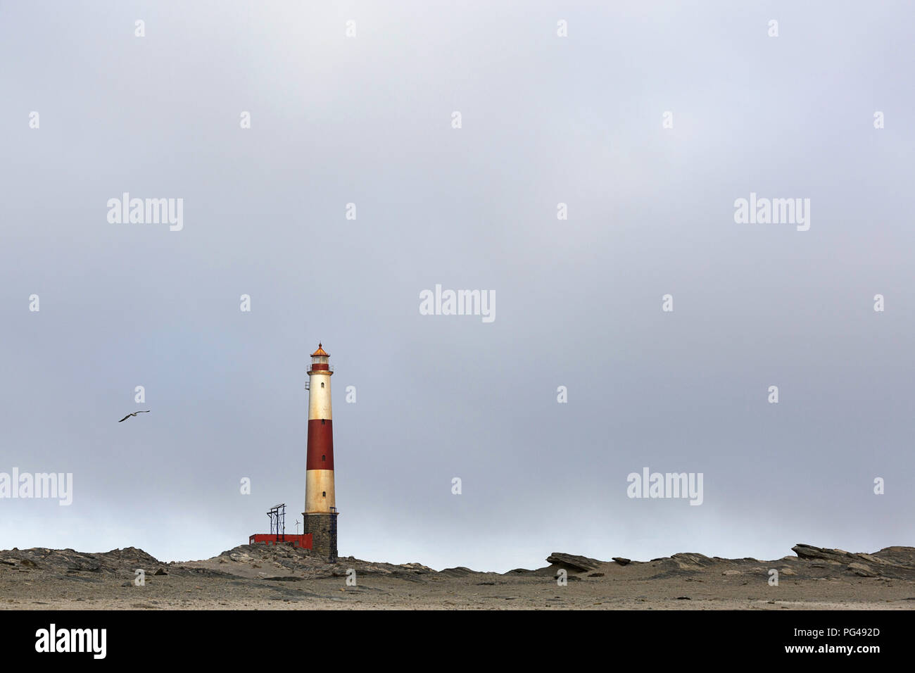 Lighthouse, Diaz Point, near Lüderitz, Diamond Coast Nature Reserve ...