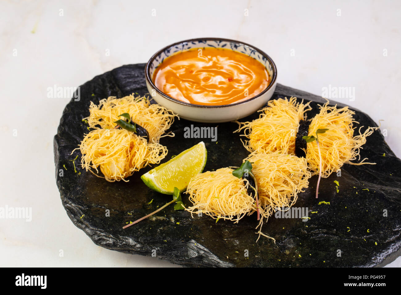 Kataifi shrimp hi-res stock photography and images - Alamy