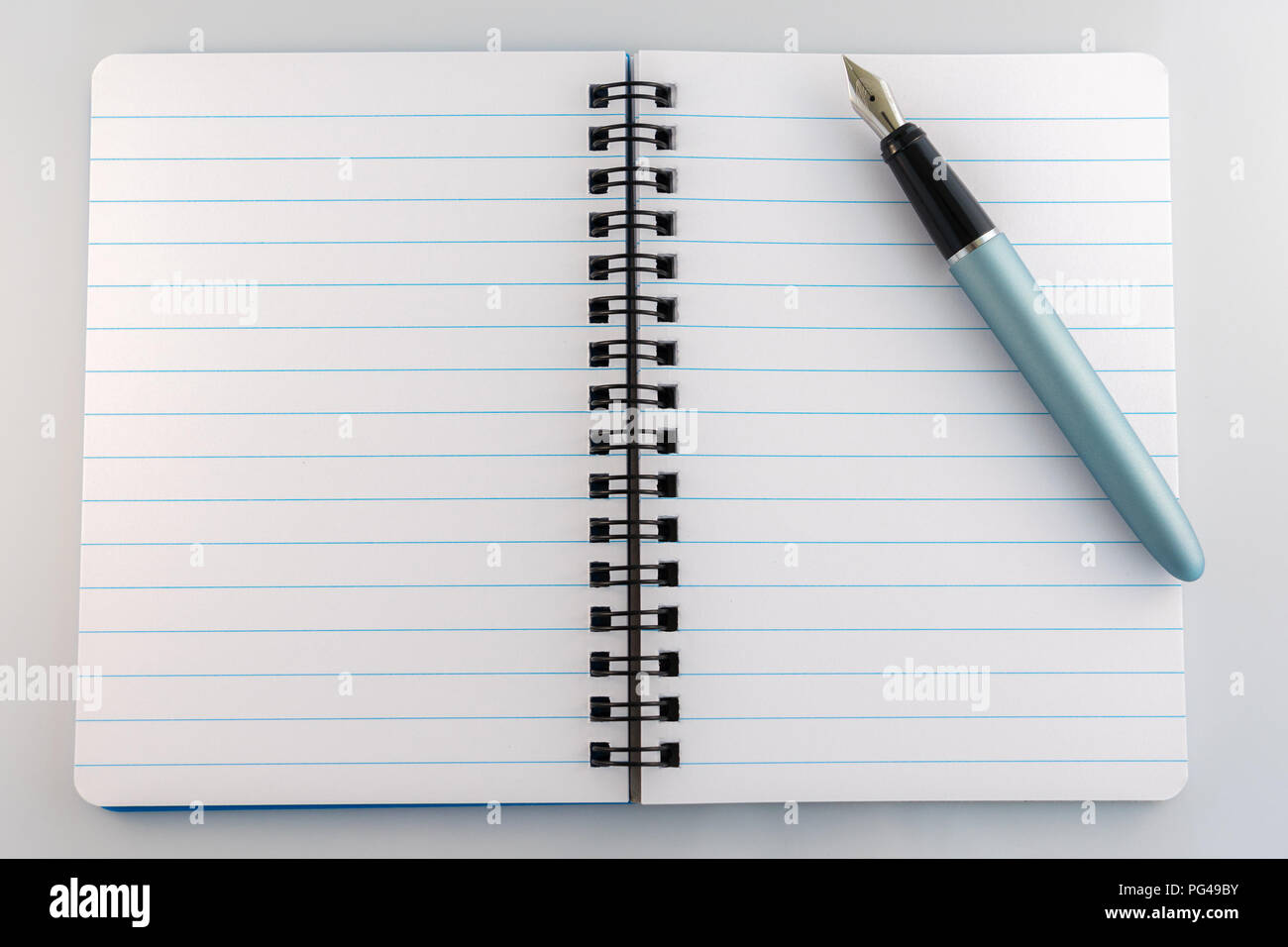 Notebook sheet fountain pen hi-res stock photography and images - Alamy