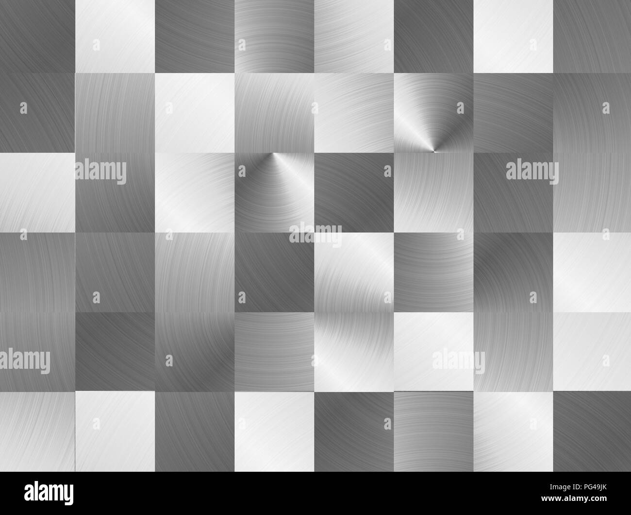 Square plates brushed metal surface. Texture of metal. Abstract steel ...