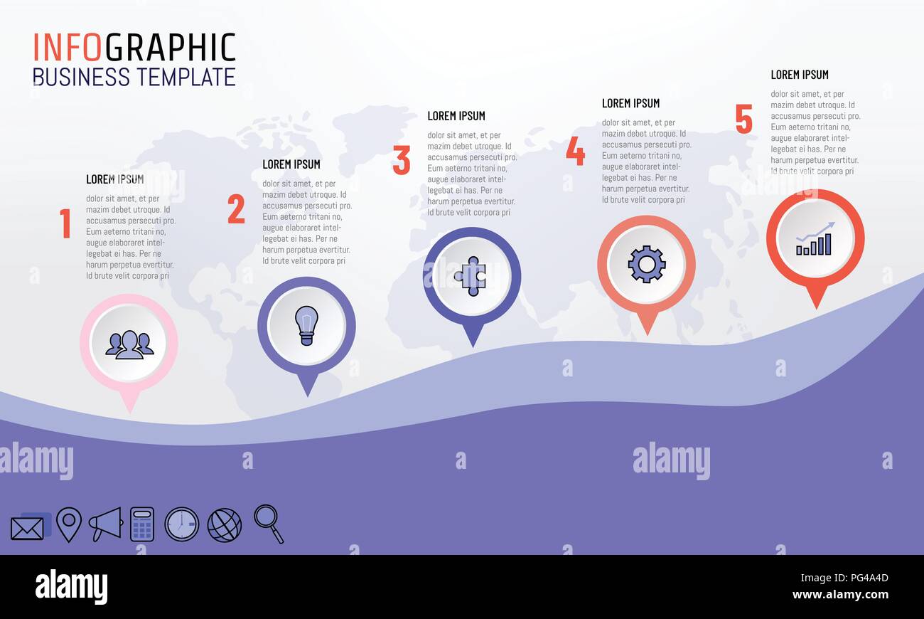 Steps infographics hi-res stock photography and images - Alamy