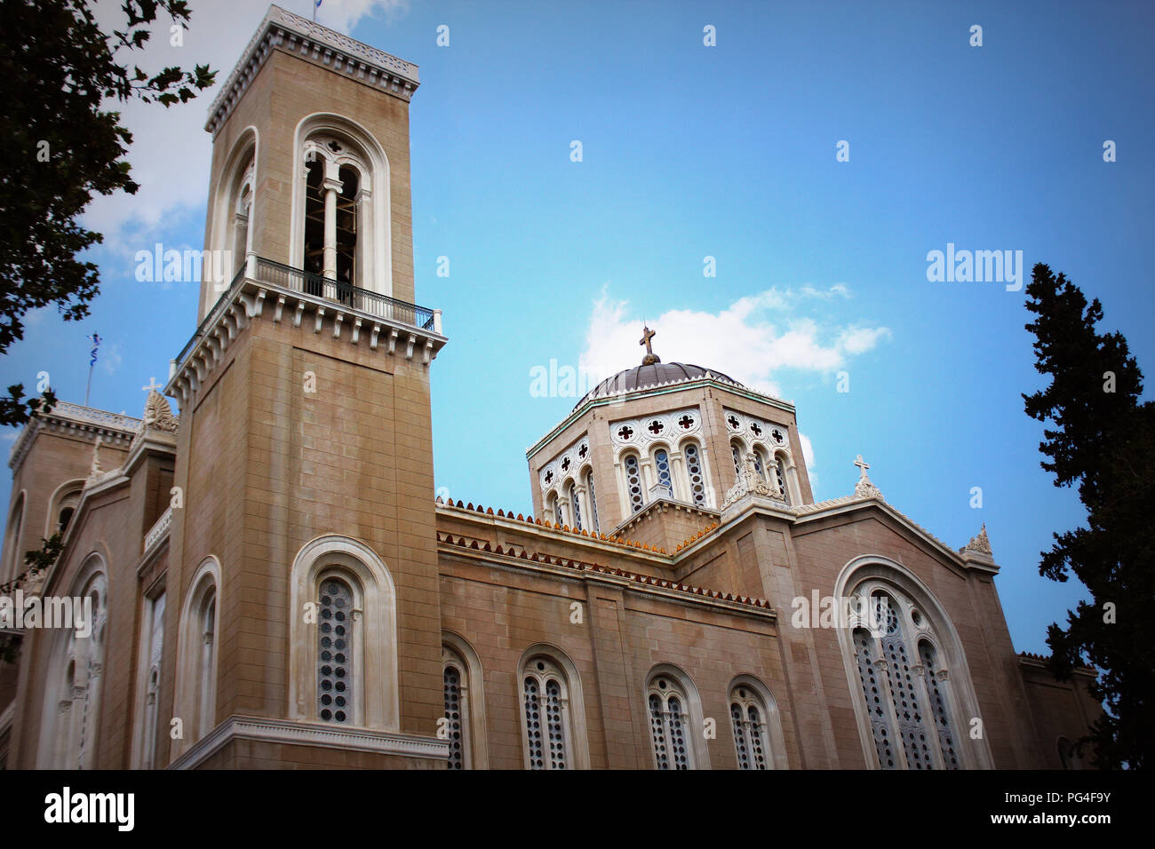 Main christian orthodox Metropolitan Cathedral of whole Greece in ...