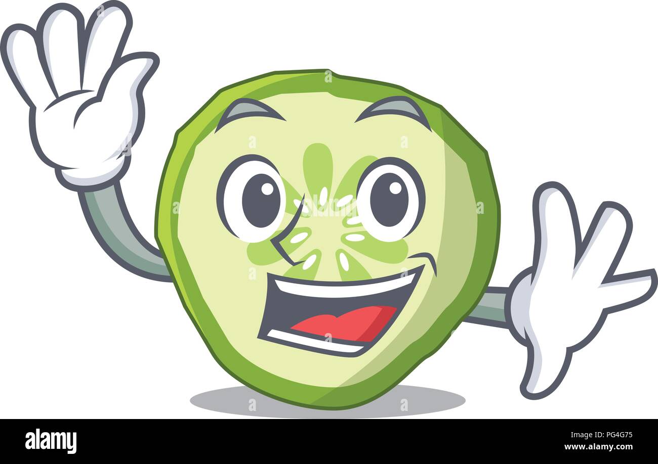 Cucumber slice mouth Stock Vector Images - Alamy