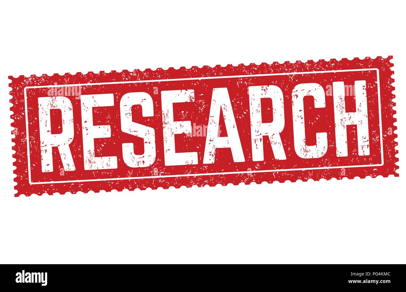 Research sign or stamp on white background, vector illustration Stock ...