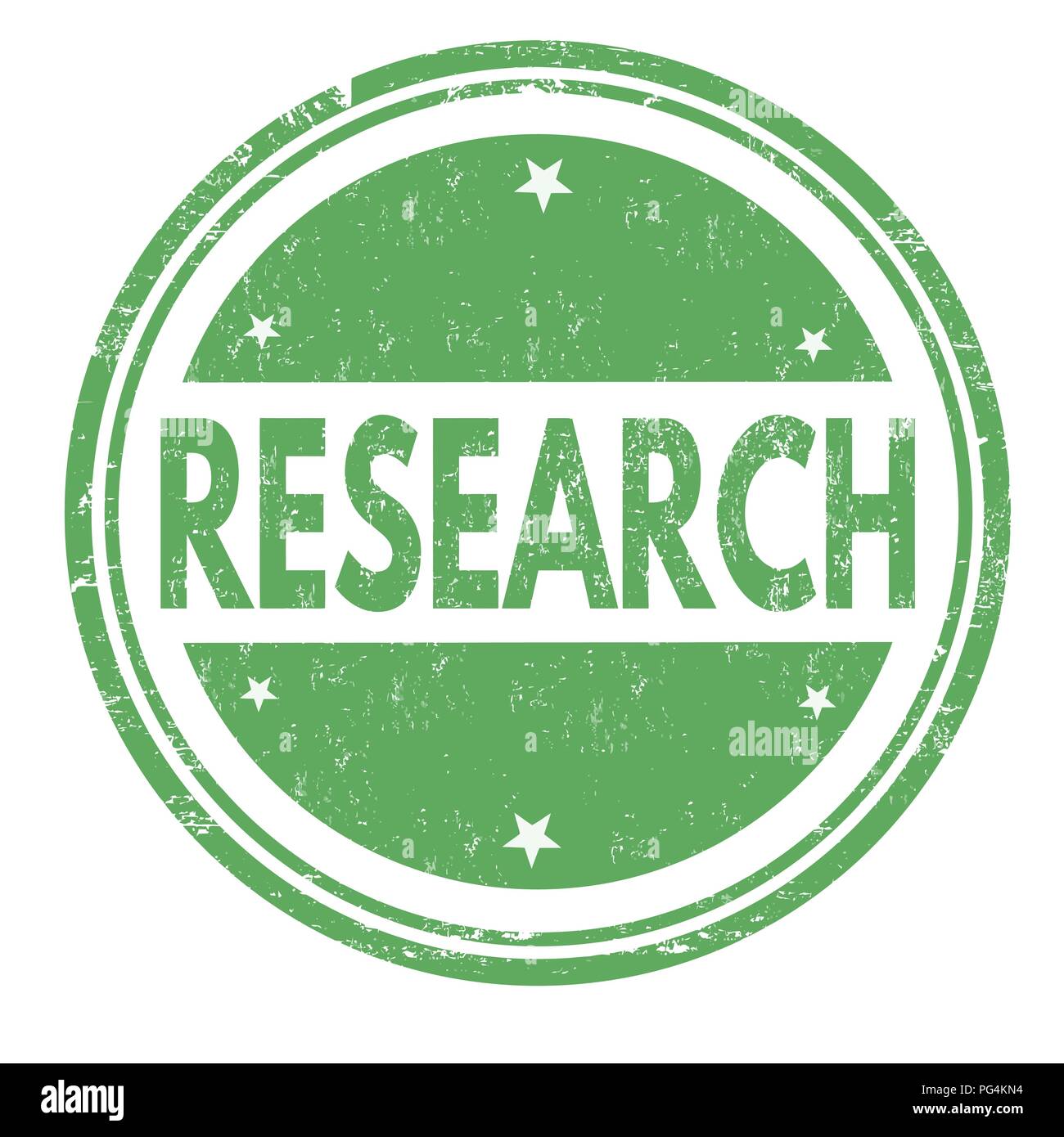 Research sign or stamp on white background, vector illustration Stock ...