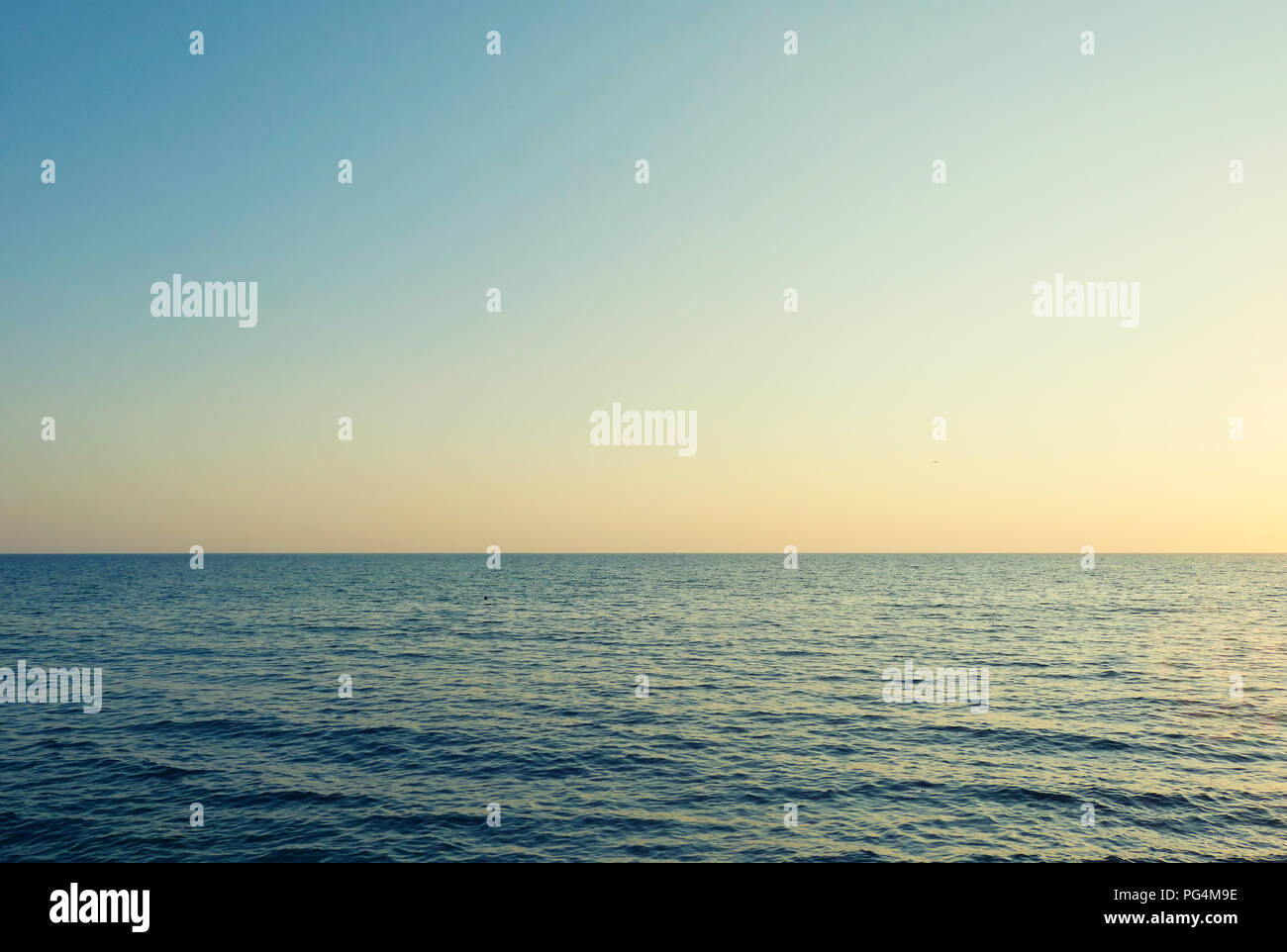 Evening sea background Stock Photo - Alamy
