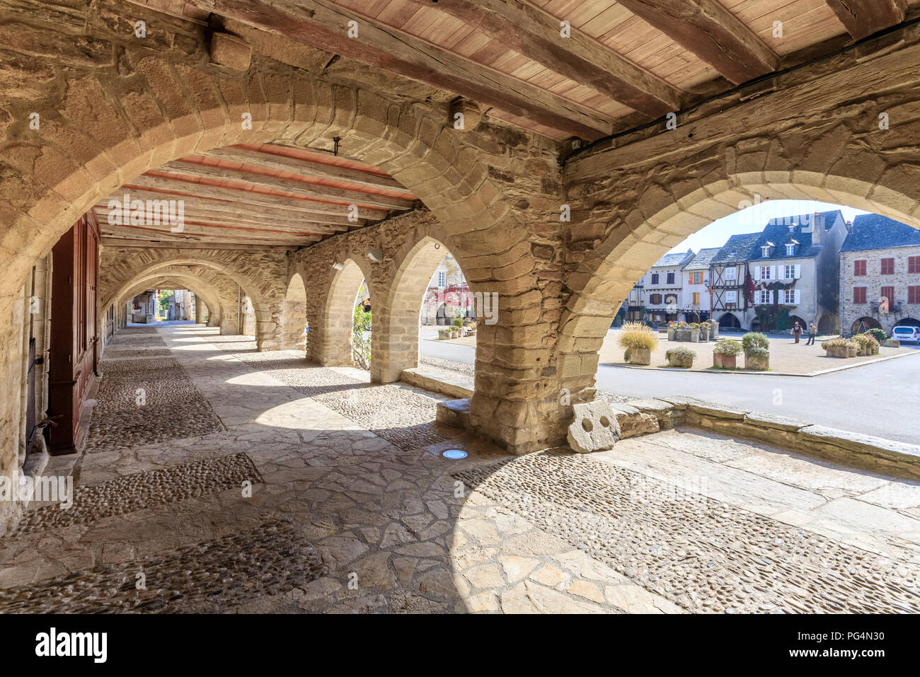 France, Aveyron, Sauveterre de Rouergue, labelled Les Plus Beaux ...