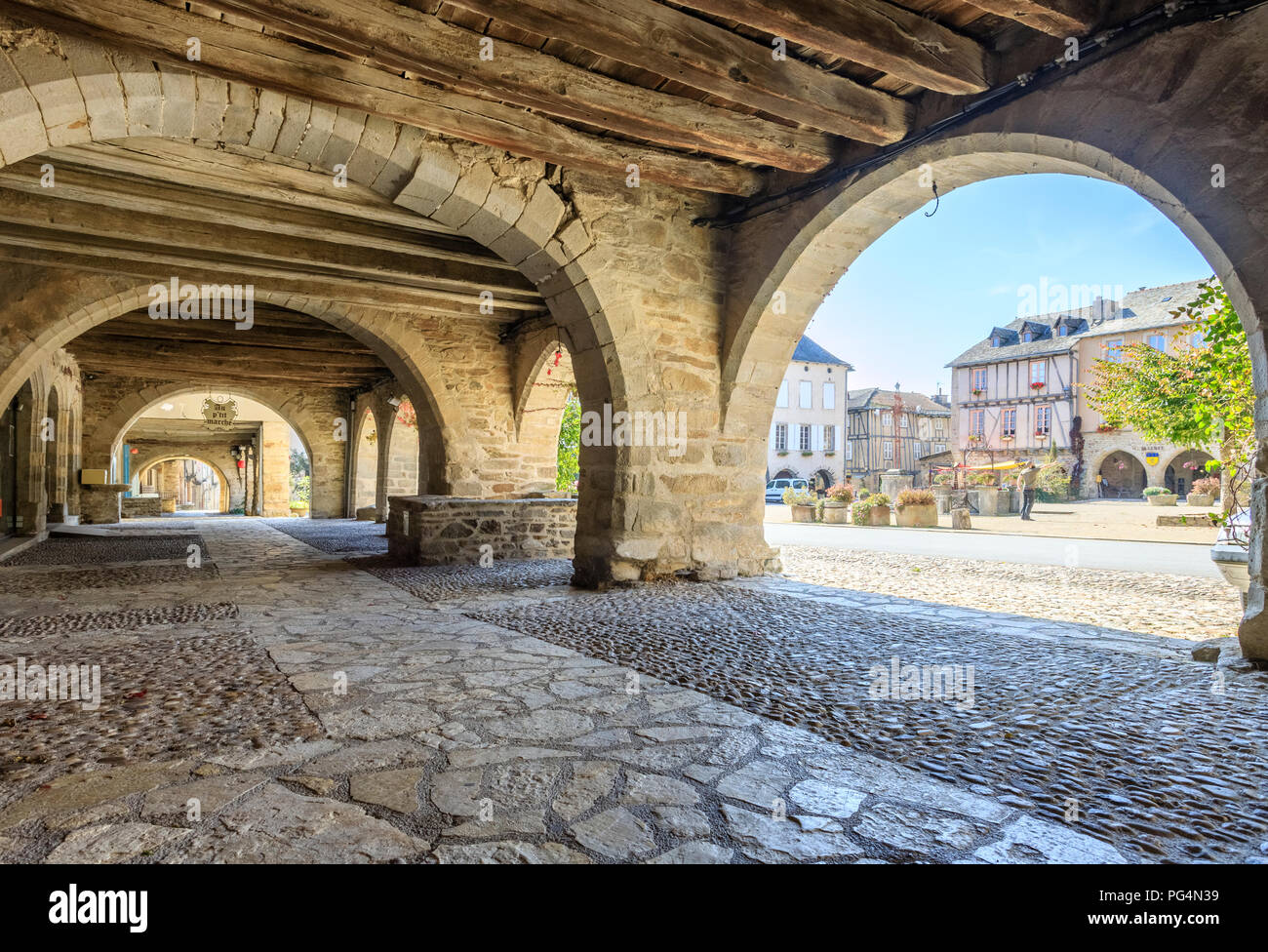 France, Aveyron, Sauveterre de Rouergue, labelled Les Plus Beaux ...
