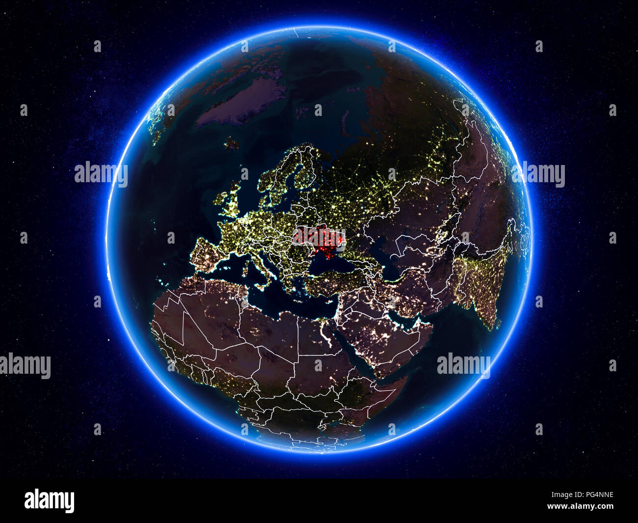 Map ukraine borders cities 3d hi-res stock photography and images - Alamy