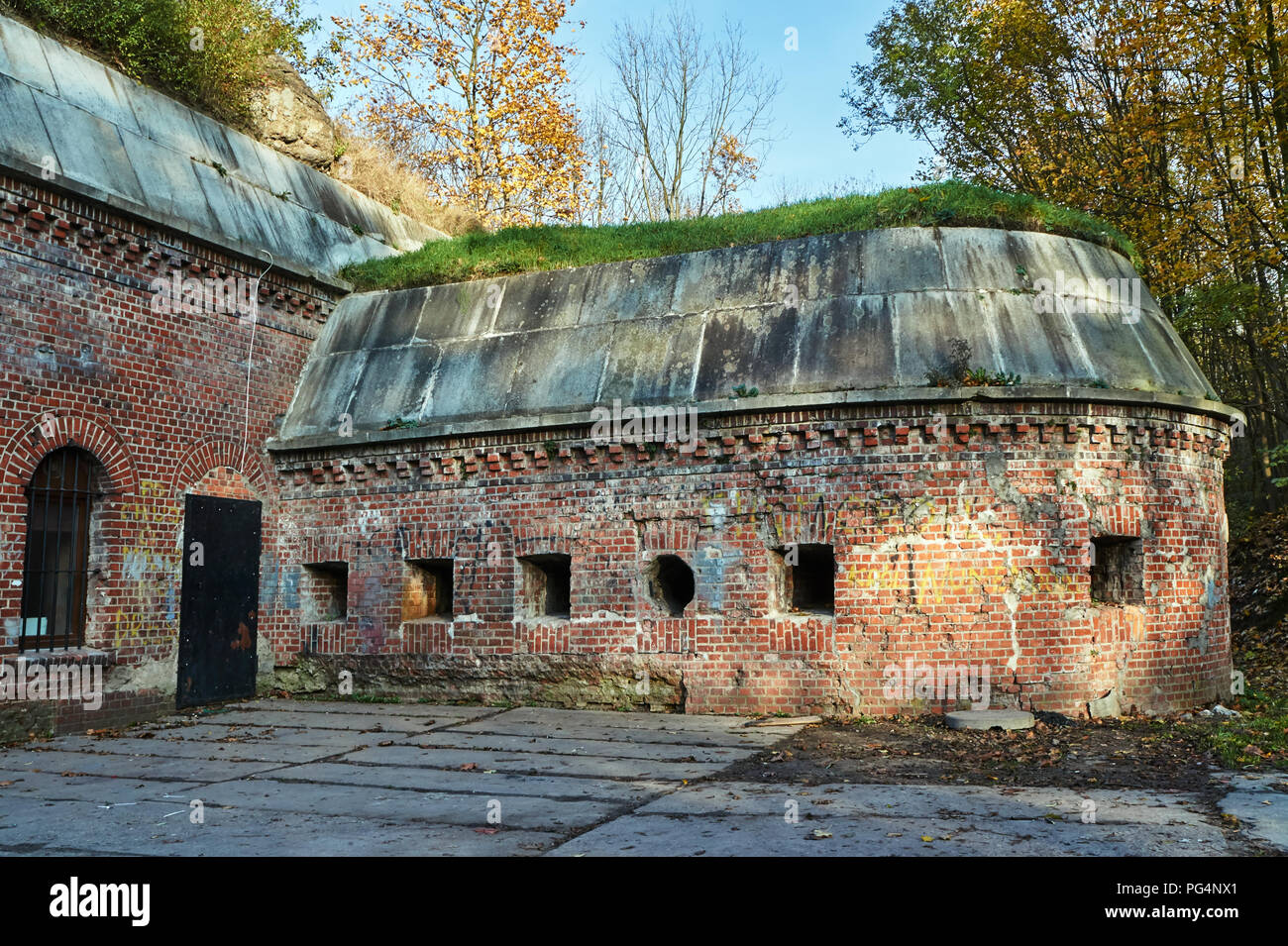 The ruins of the ruins of the Prussian fort in Poznan Stock Photo - Alamy