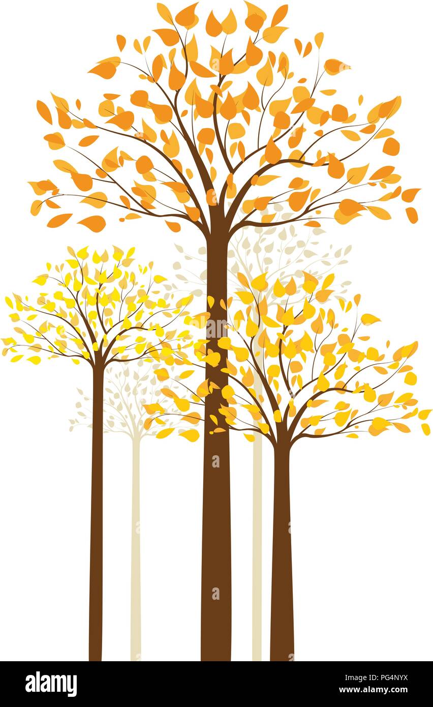 View tree fall foliage Stock Vector Images - Alamy