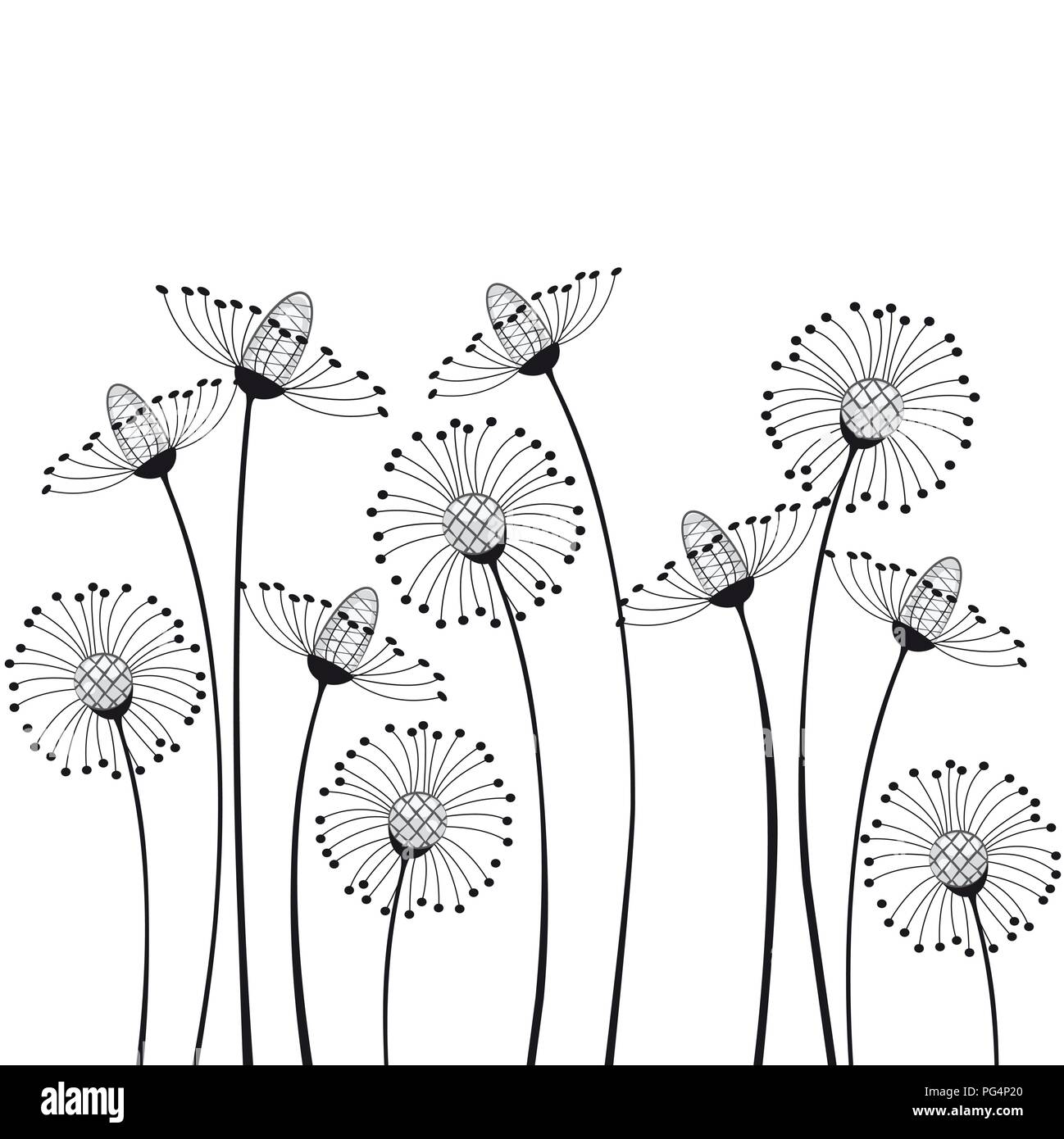 Black background herb Stock Vector Images - Alamy