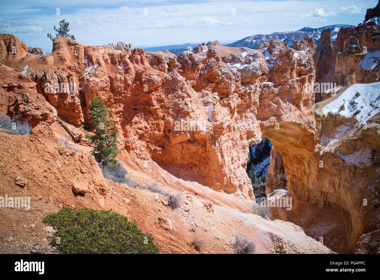 Natural rock formation of the famous site of Bryce Canyon National Park ...
