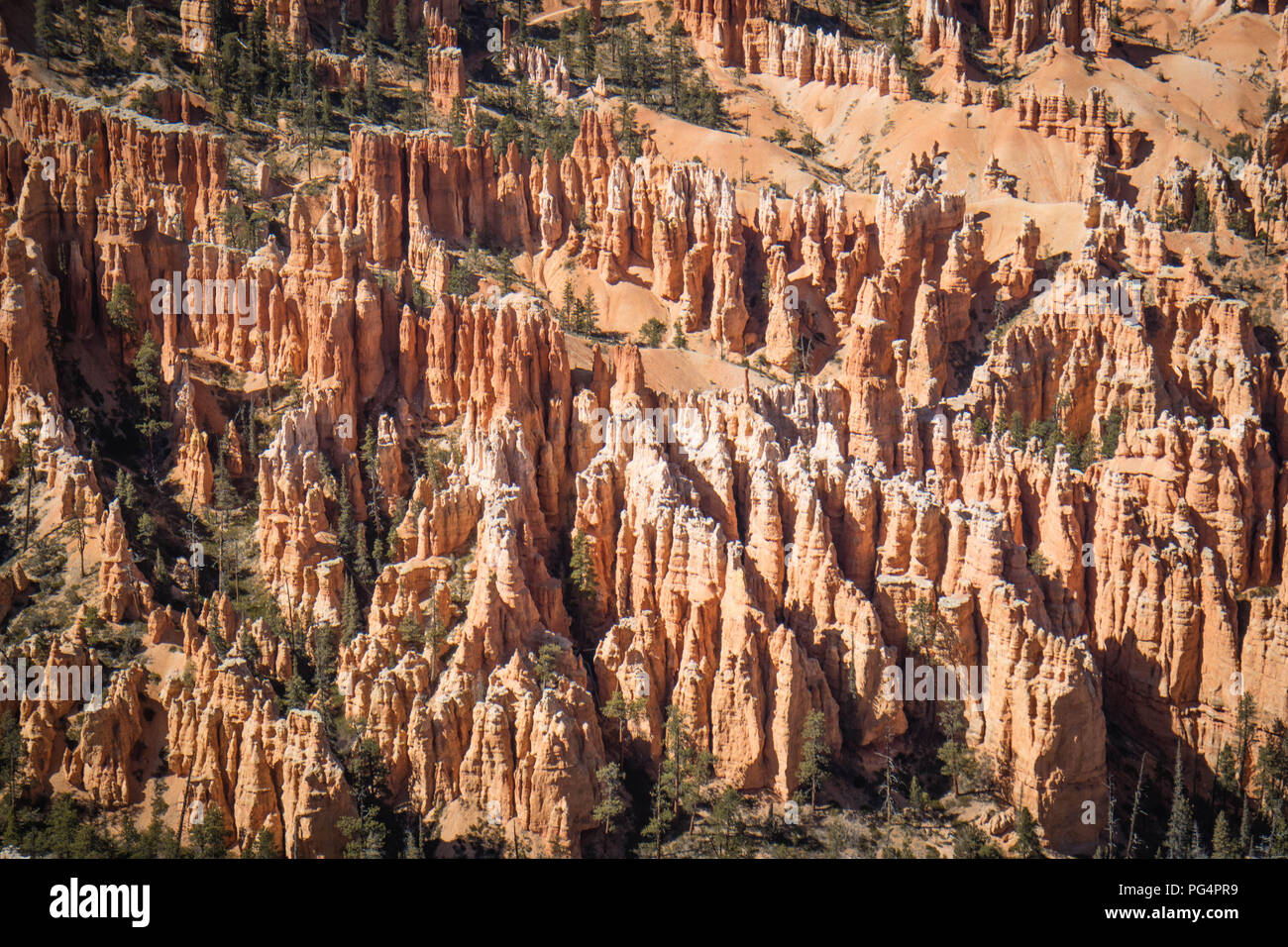 Natural rock formation of the famous site of Bryce Canyon National Park ...
