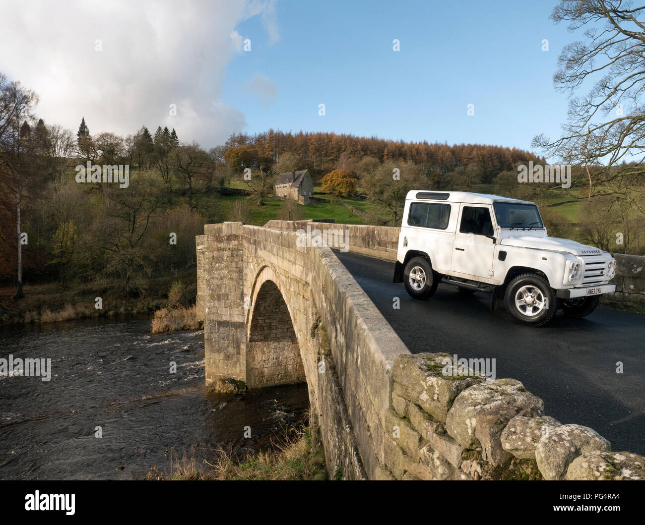 2013 Land Rover Defender 90 shooting brake in the Yorkshire Dales UK ...