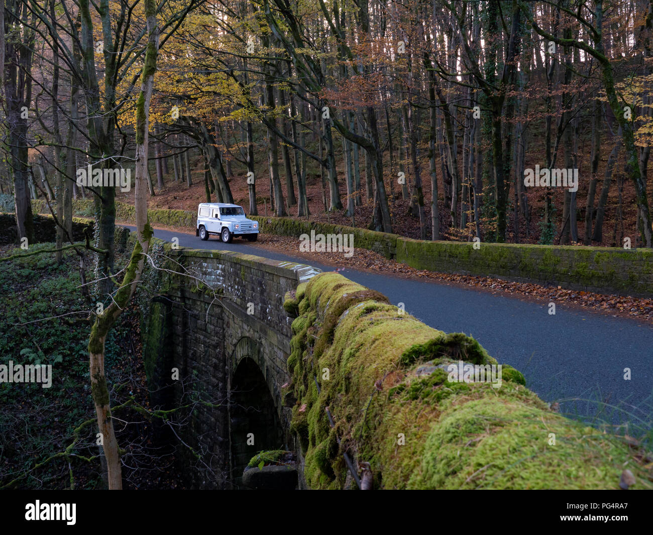 2013 Land Rover Defender 90 shooting brake in the Yorkshire Dales UK ...