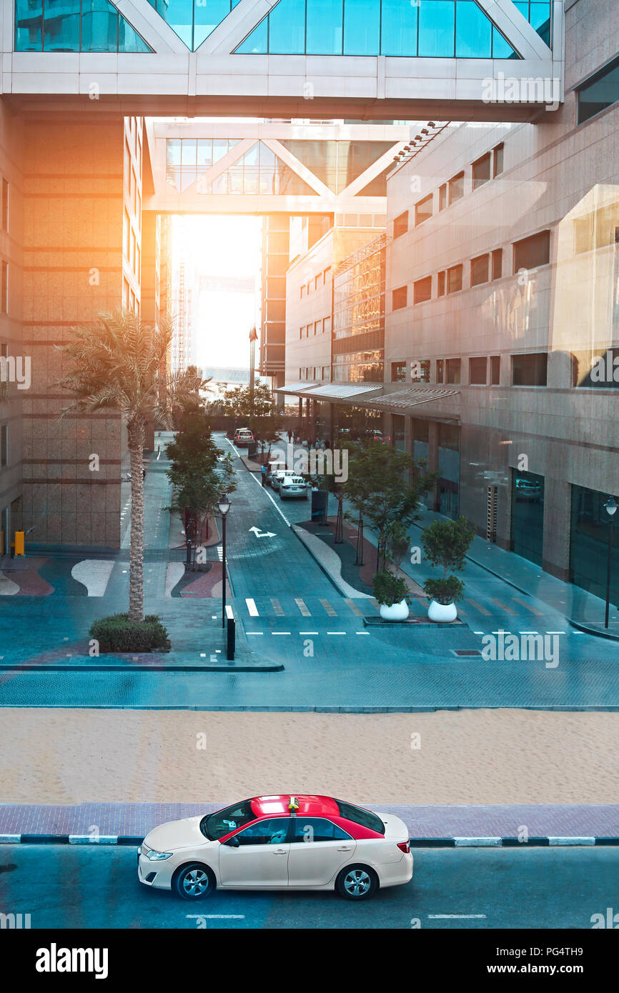 Dubai, UAE. Traffic jam on a city street Stock Photo - Alamy