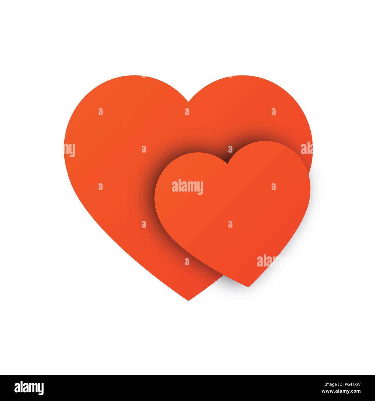 Abstract heart shape, love concept vector illustration Stock Vector ...