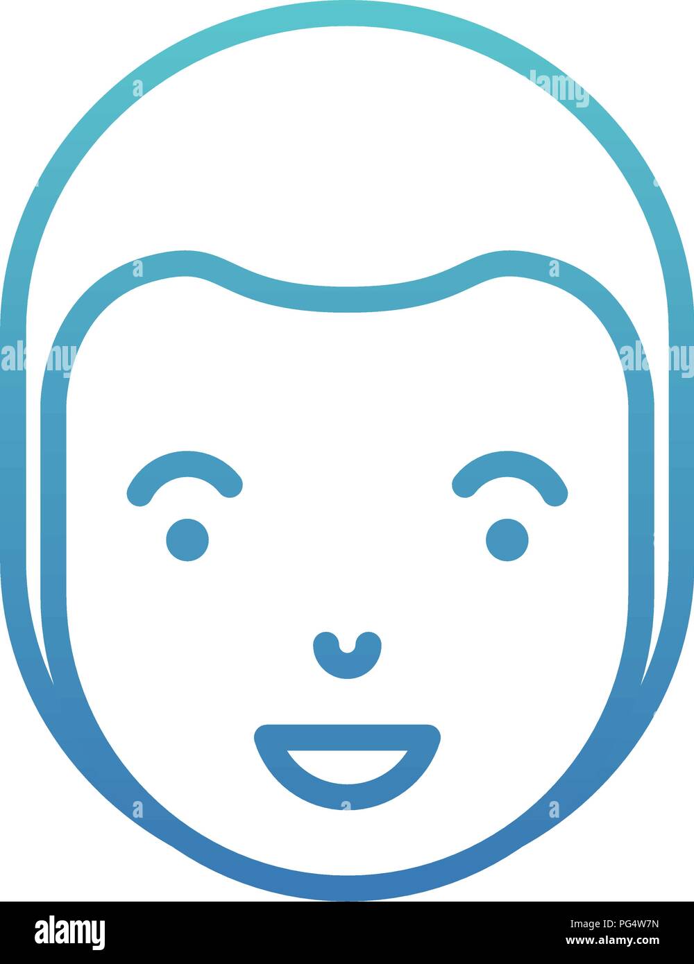young man head avatar character Stock Vector Image & Art - Alamy
