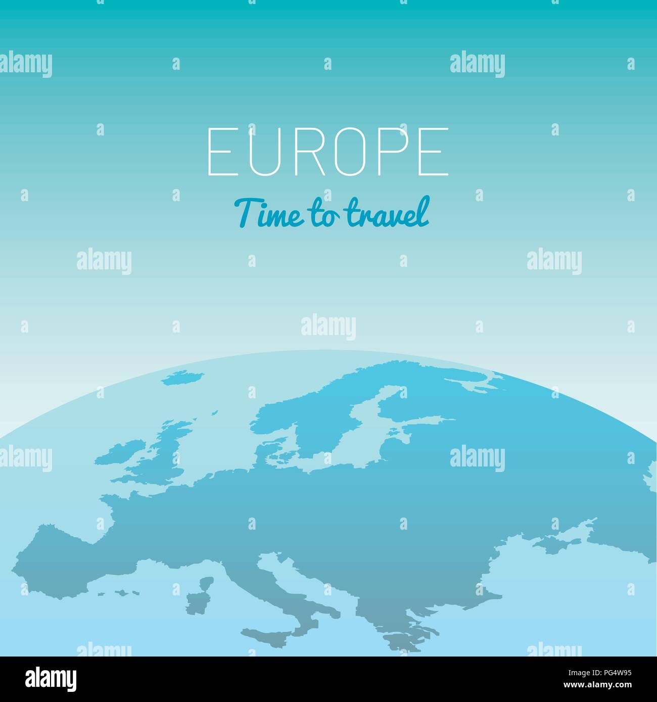 Europe nature map Stock Vector Images - Alamy