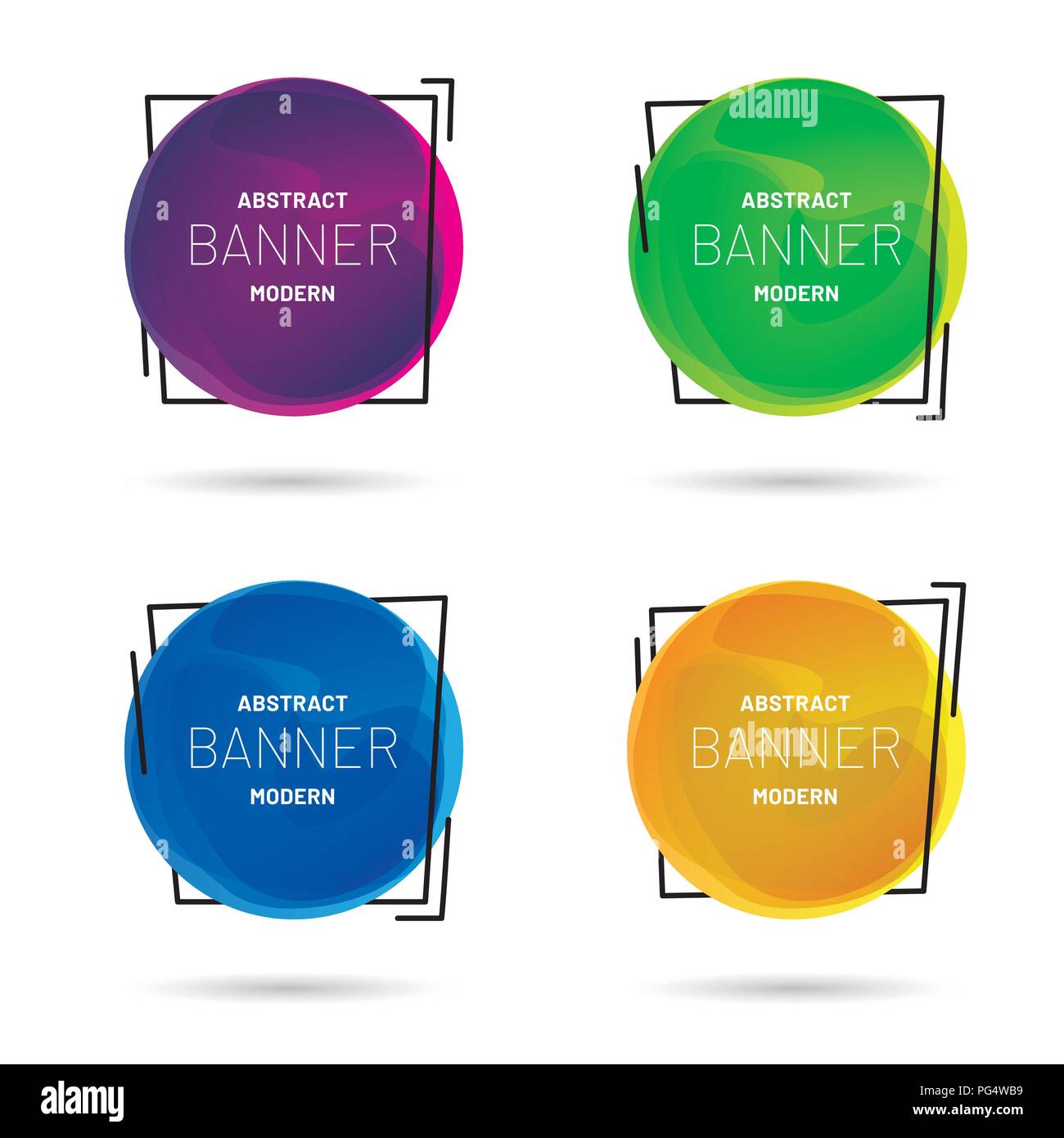 Abstract modern banner collection. Perfect design for headline, logo ...