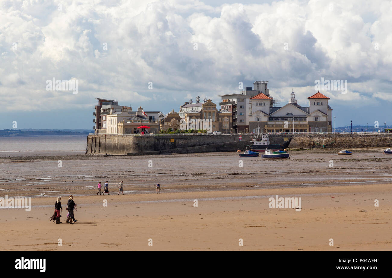 Knightstone Island at Weston Super Mare, Somerset, England Stock Photo ...