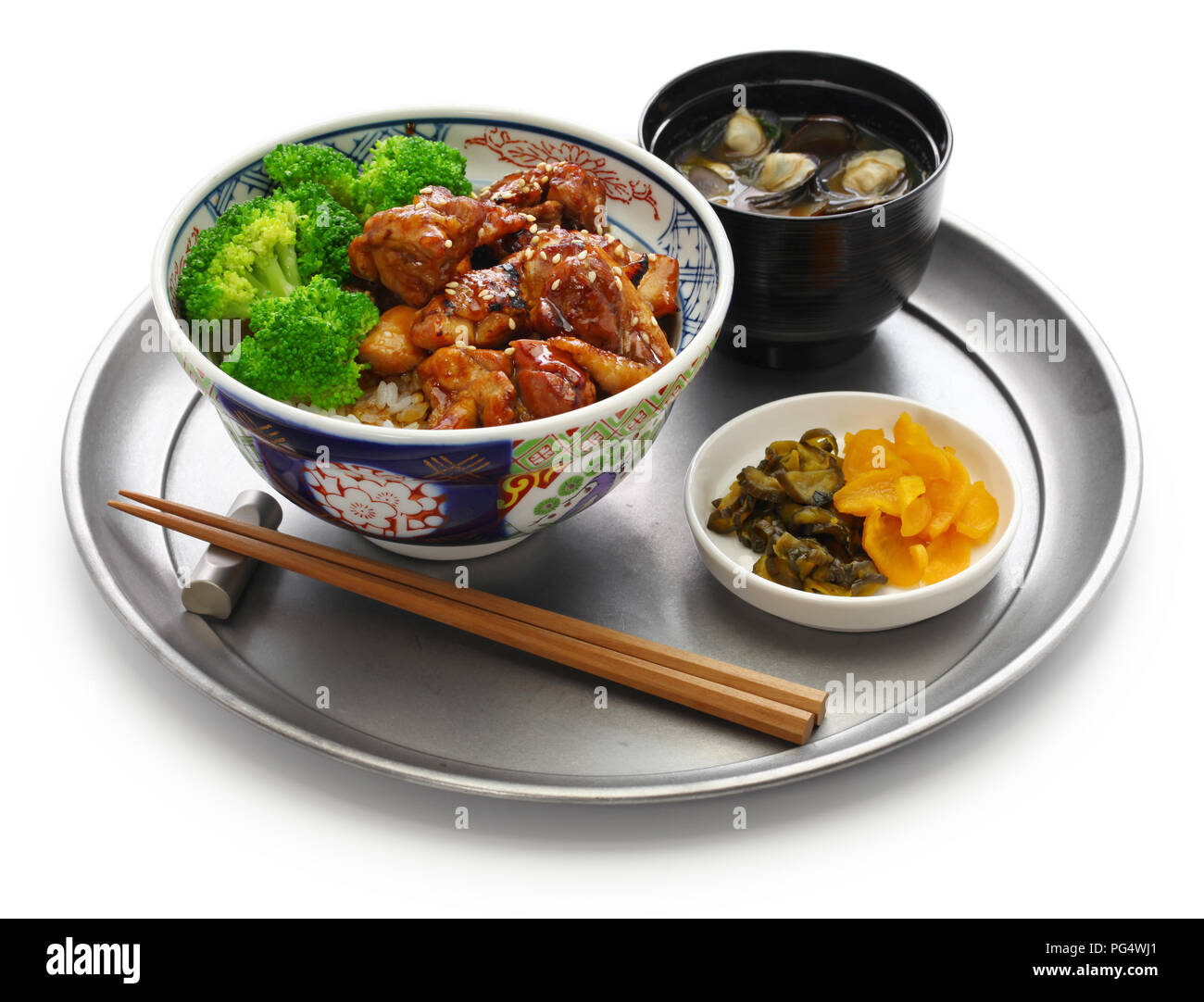teriyaki chicken rice bowl, japanese food Stock Photo - Alamy