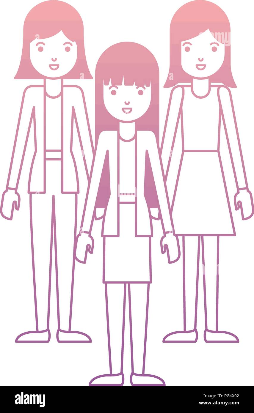 group of women characters Stock Vector Image & Art - Alamy