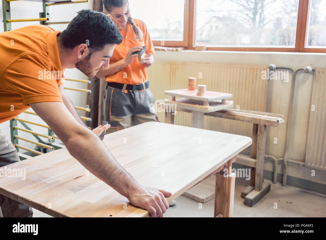 Carpenters table hi-res stock photography and images - Alamy