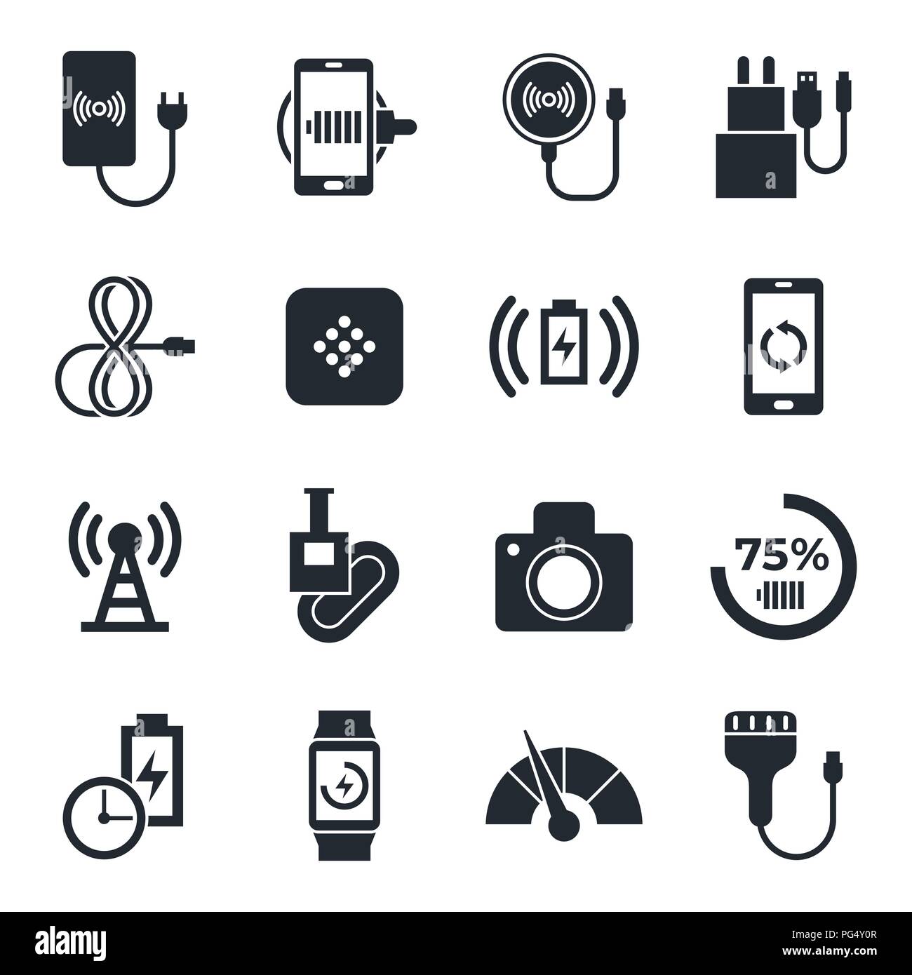 Tablet charging station Stock Vector Images - Alamy