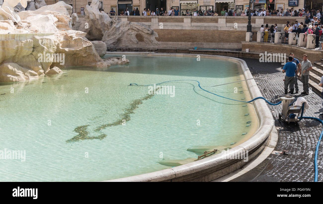 Coin Collection in the Trevi Fountain Stock Photo - Alamy
