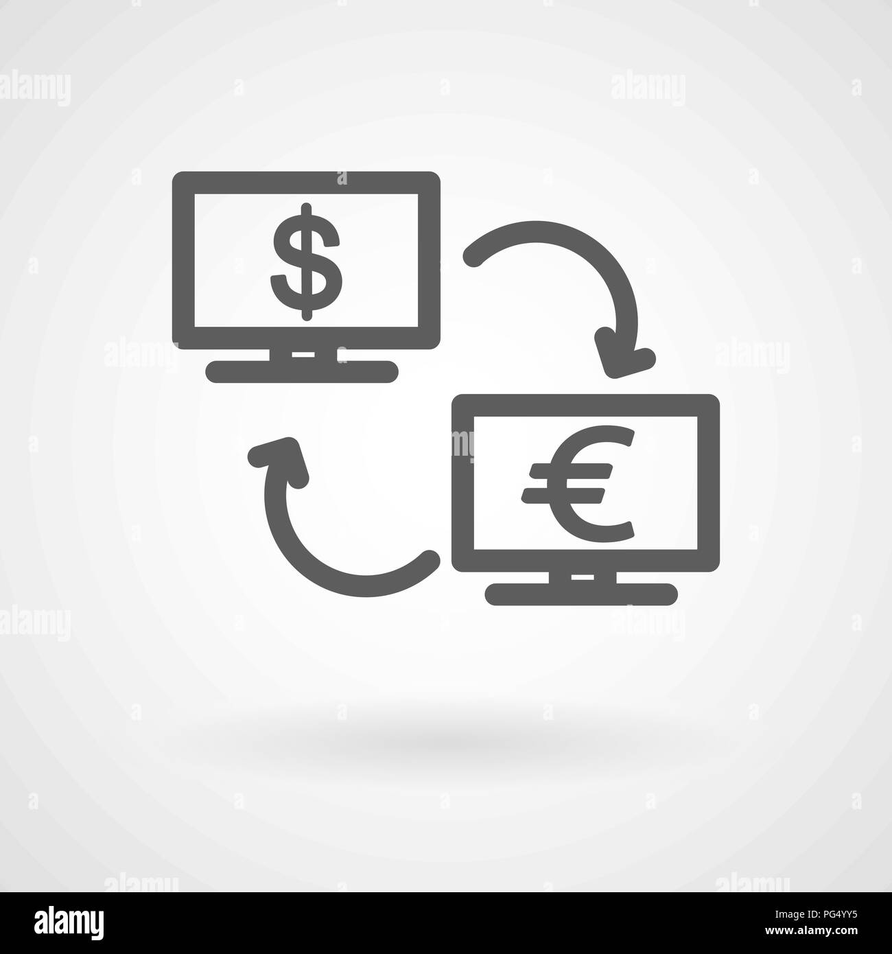 Exchange counter Stock Vector Images - Alamy