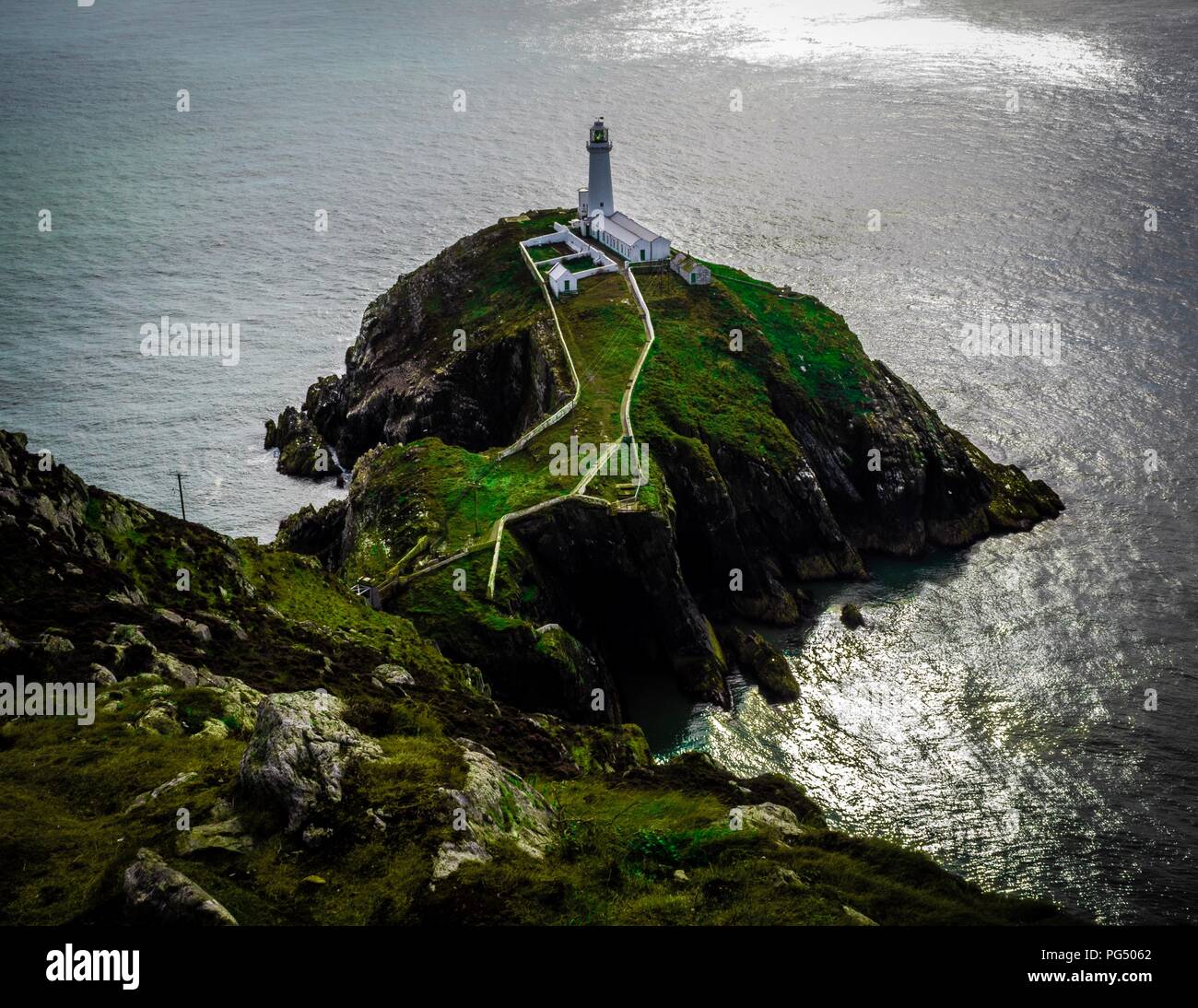 South stack lighthouse Stock Photo - Alamy