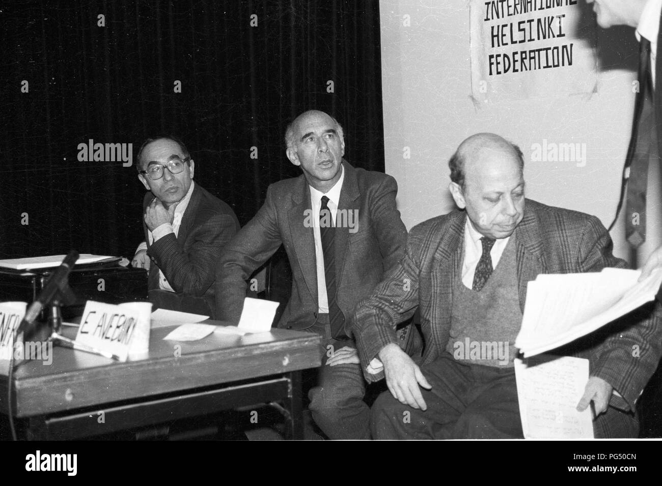 Founding conference of the Helsinki Federation in Vienna Stock Photo ...