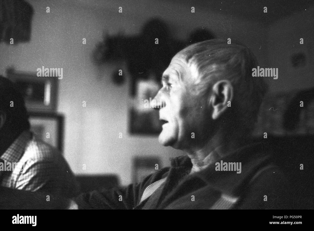 The Czech writer Bohumil Hrabal in his summer house in Kersko near ...