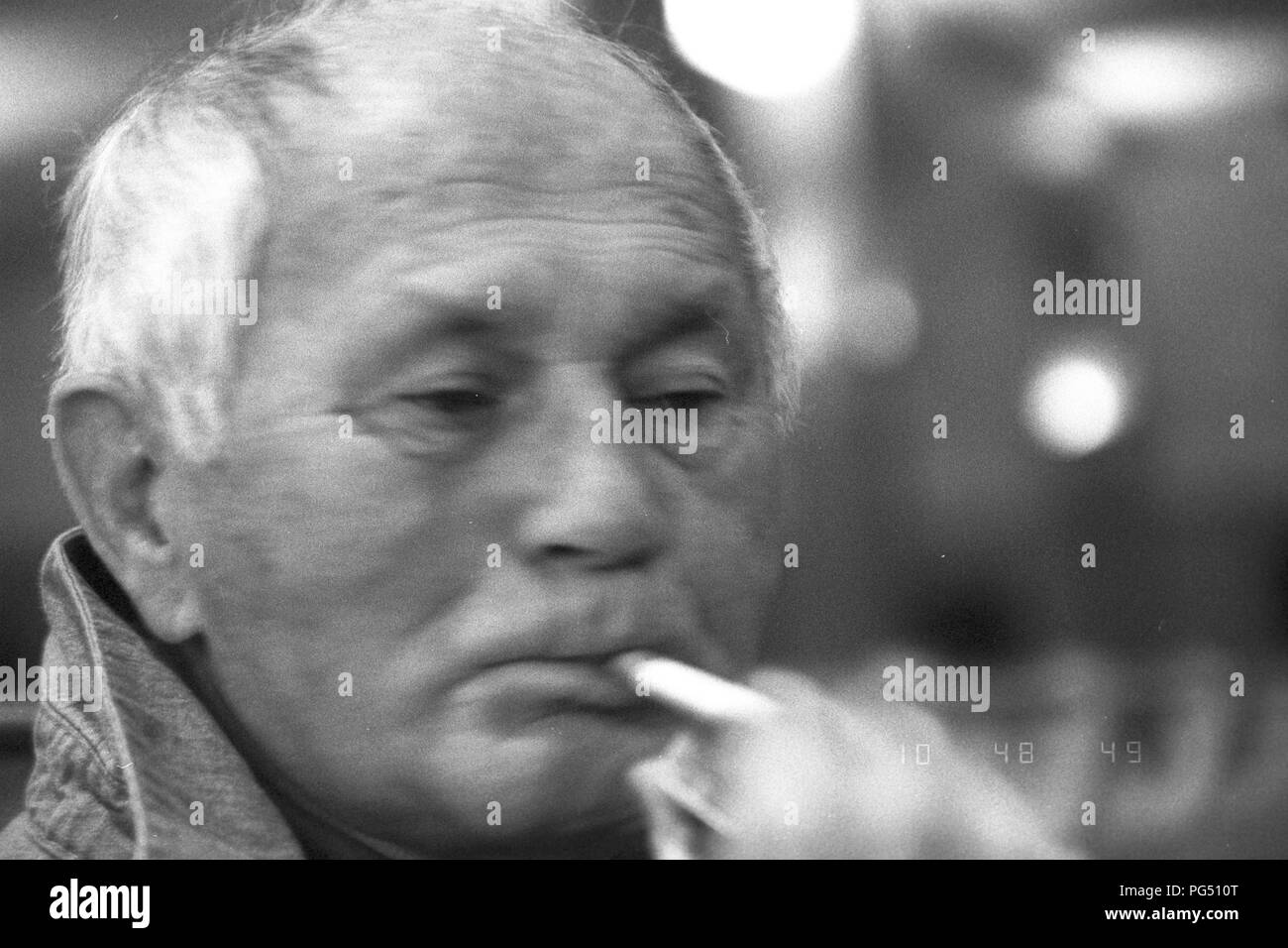 The Czech writer Bohumil Hrabal in Paris in 1990 Stock Photo - Alamy