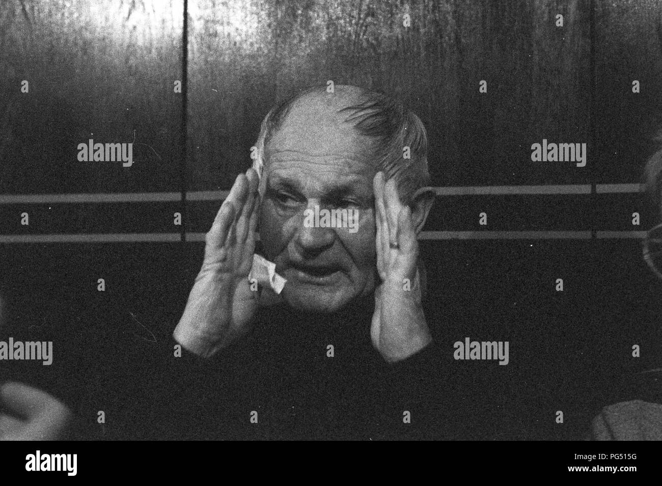 The Czech writer Bohumil Hrabal in a pub in Prague Stock Photo - Alamy