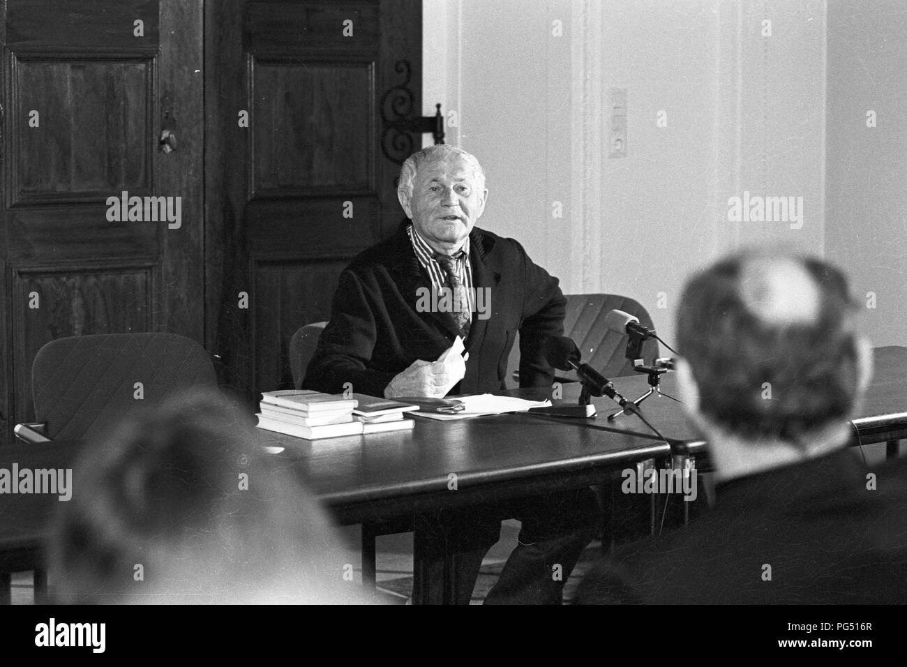 Reading of the Czech writer Bohumil Hrabal in the Vienna National ...