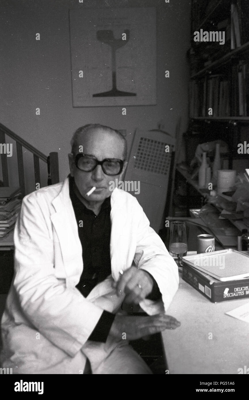 The Czech artist and activist Jiri Kolar in his studio Stock Photo - Alamy