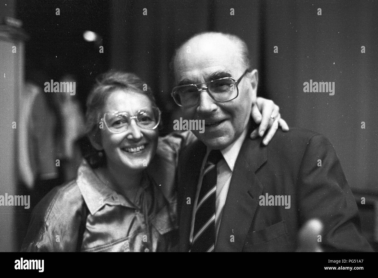 The Czech artist and activist Jiri Kolar with the translator Susanna ...