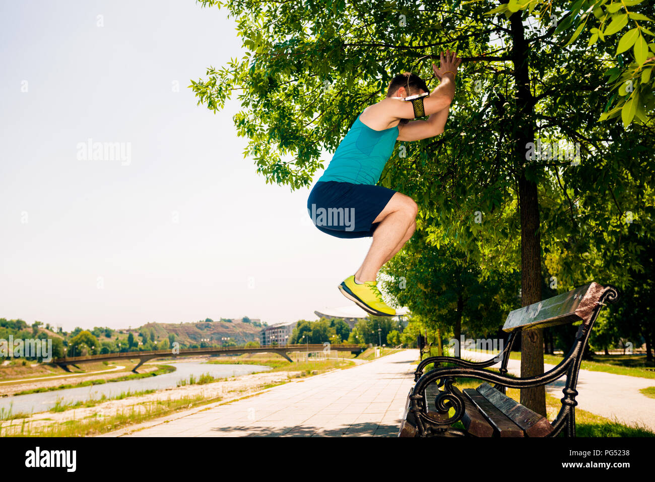 Motivated handsome active fit man hi-res stock photography and images ...