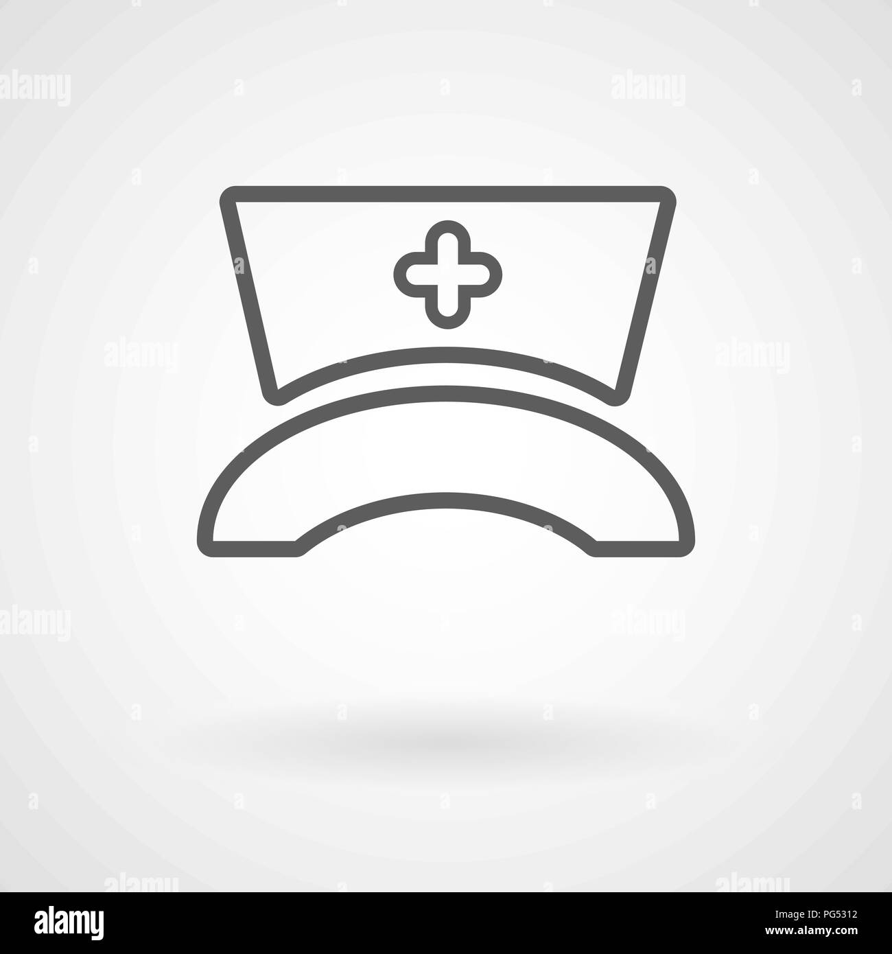 Nurse hat icon, vector, illustration, eps file Stock Vector Image & Art ...