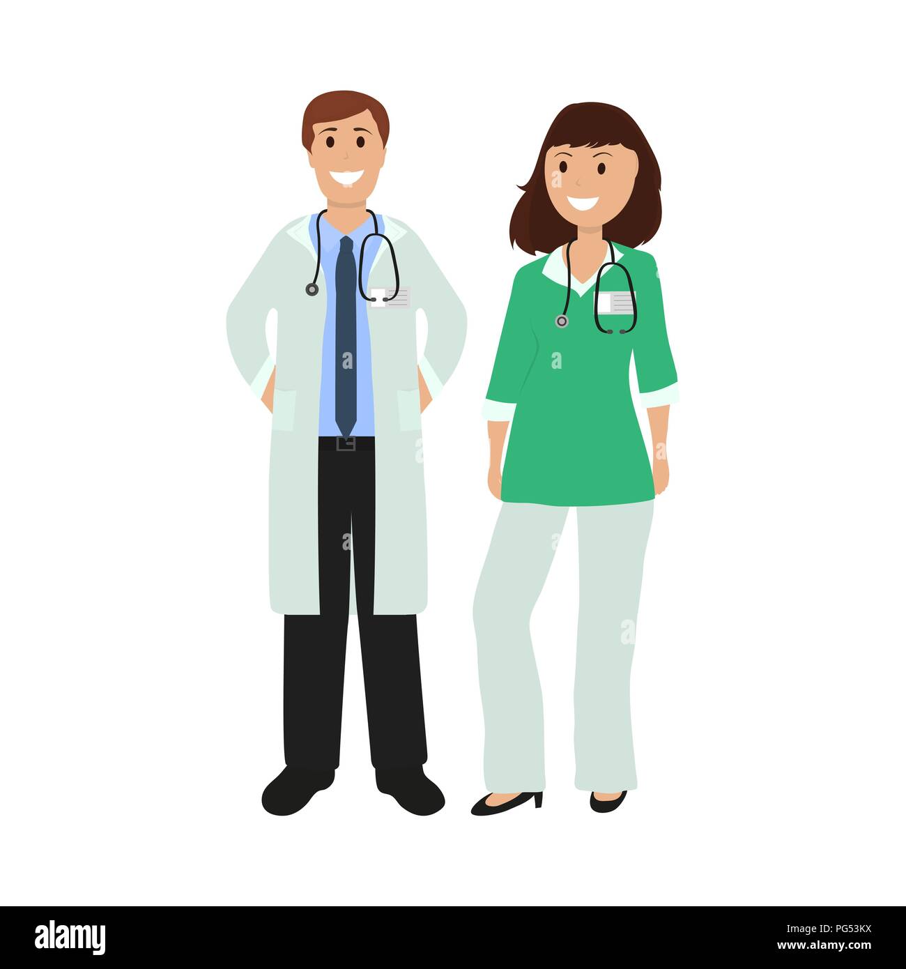 Doctor in hospital holding Cut Out Stock Images & Pictures - Alamy