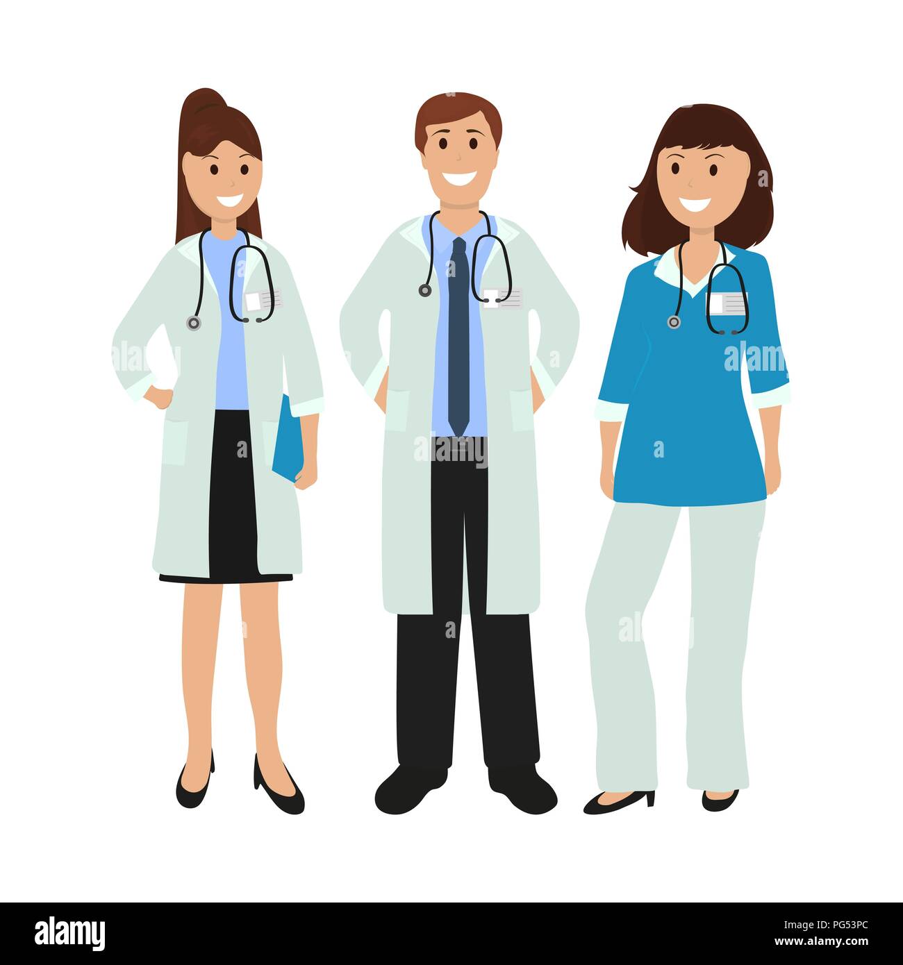 Group of doctors Stock Vector Images - Alamy