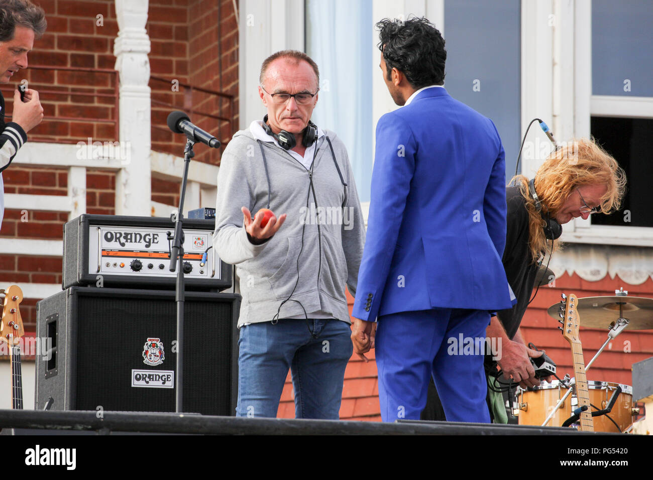 Picture dated June 27th 2018 shows Danny Boyle (grey top) on the set of ...