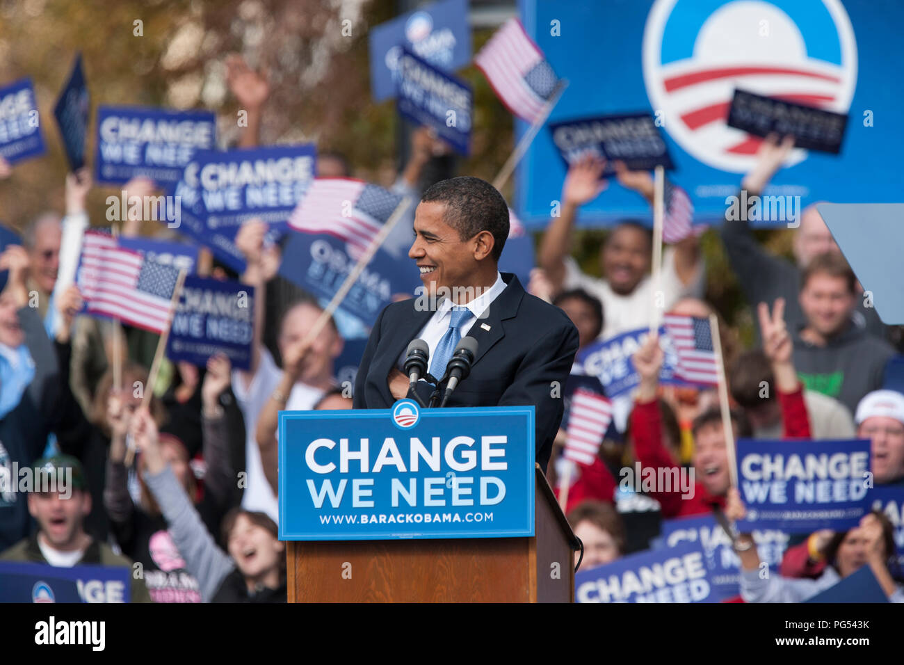 2008 campaign rally hi-res stock photography and images - Alamy